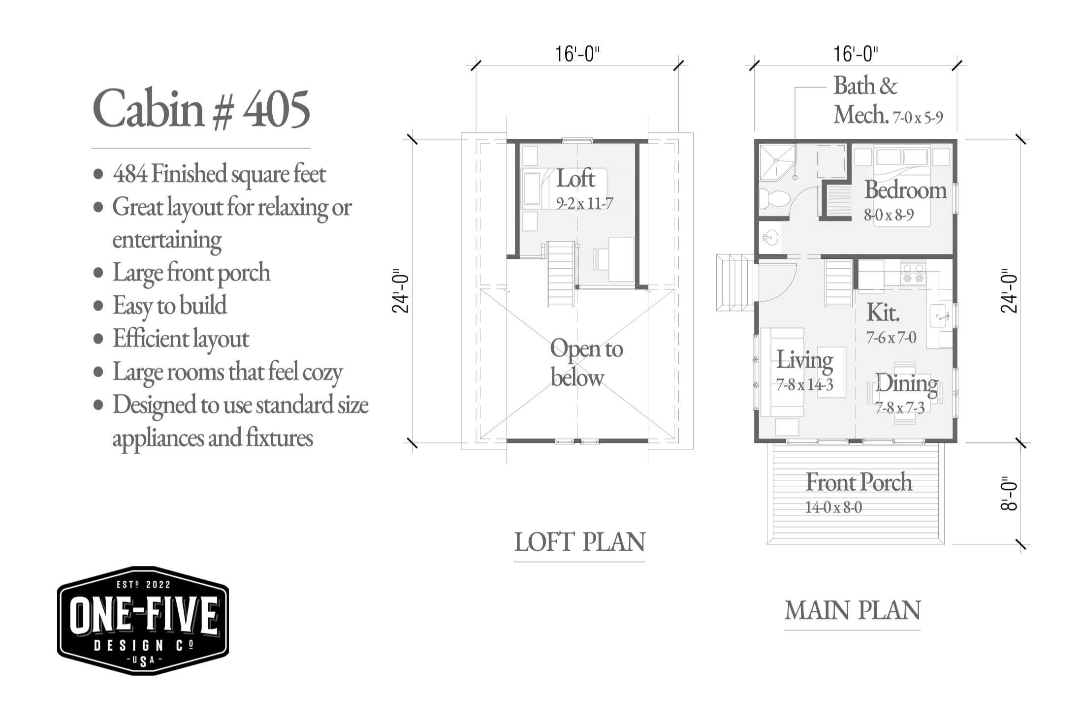 Cabin Plans – One-Five Design Co.